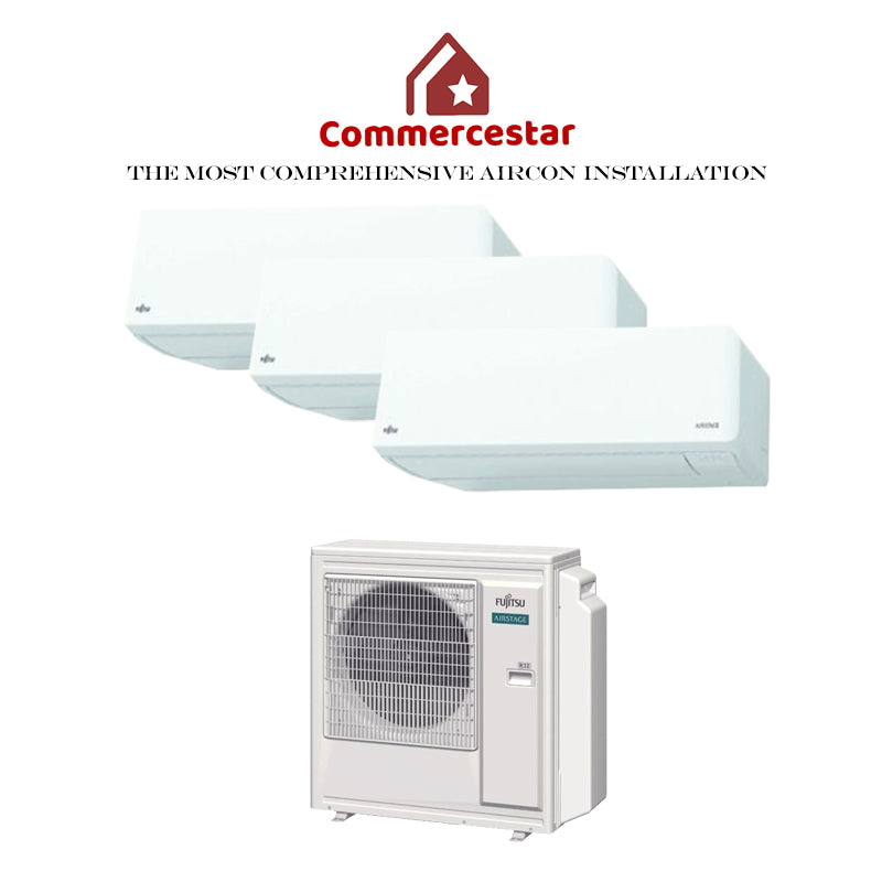 FUJITSU LATEST AIRSTAGE R32 NEW SYSTEM 3- FREE 5 YEARS WARRANTY & FANZ ...